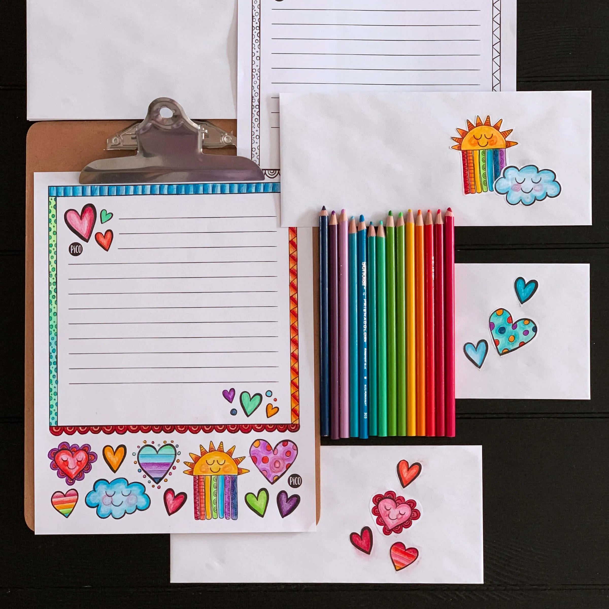 I Write a Letter Coloring Page - Free Printable | PiCO Tatoo