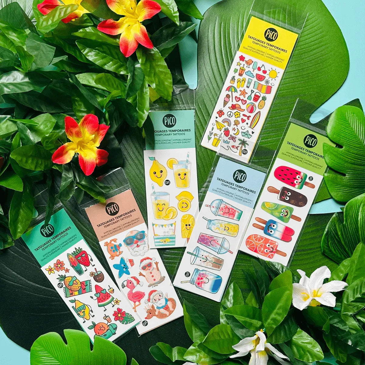 Summer Tattoos Set - Vibrant & Fun | PiCO Tatoo