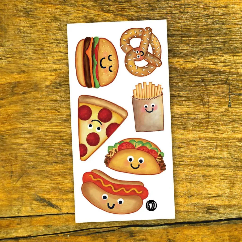 Pizza & Fast Food Tattoos - Delicious Fun | PiCO Tatoo